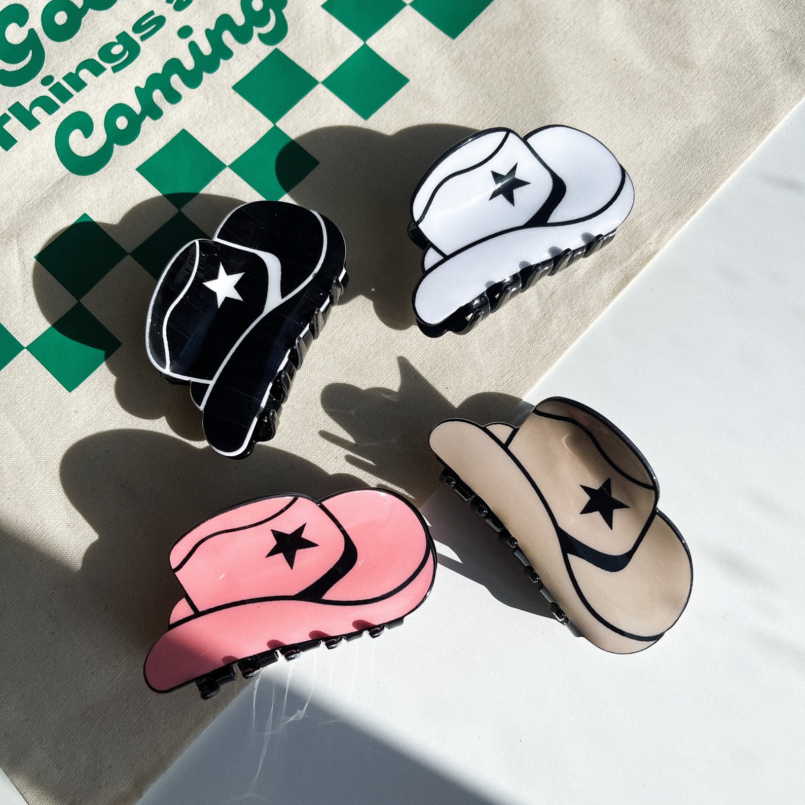 Cowgirl Hair Clip Hair Claw Western Theme Hair Clip Cowboy - Etsy