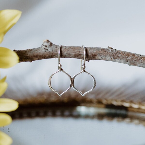 Tiny Dangle Earrings - Etsy