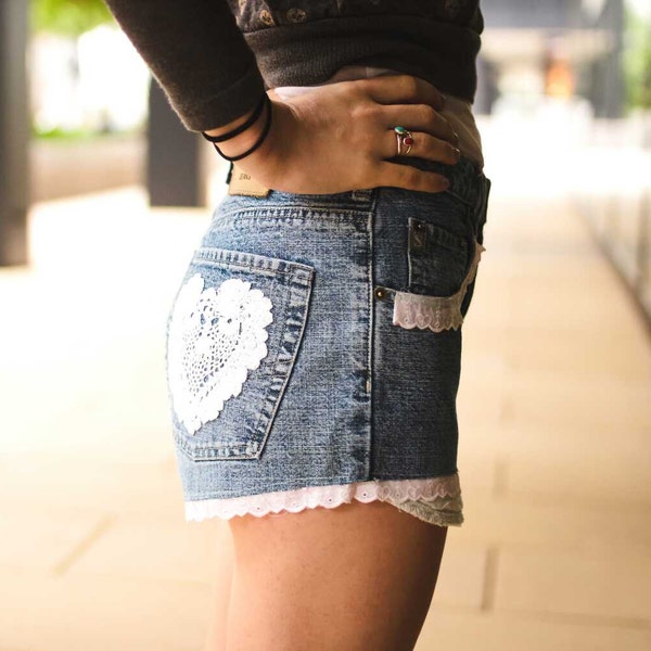 Lace Shorts - Etsy