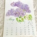 Ling Chang Calendar Poster May Lilacs Art Print 2025 2014 - Etsy