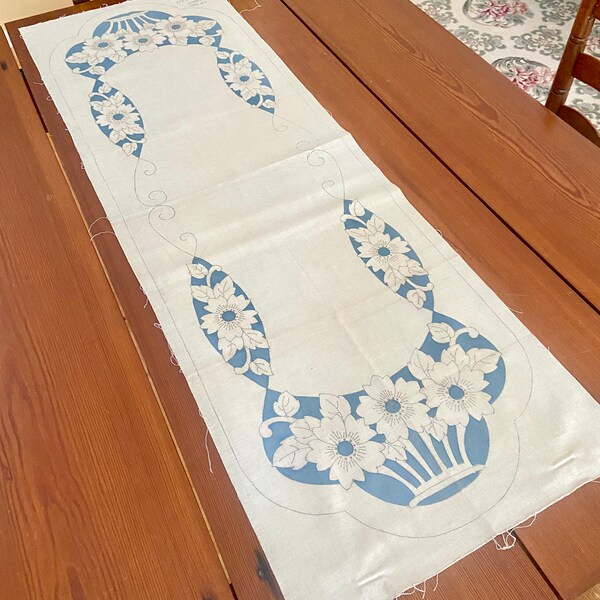 Hand Painted Runner - Etsy