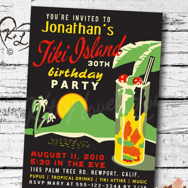 Retro Tiki Party - Etsy