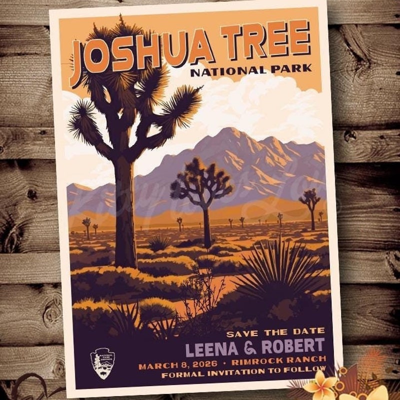 Joshua Tree Invitation - Etsy