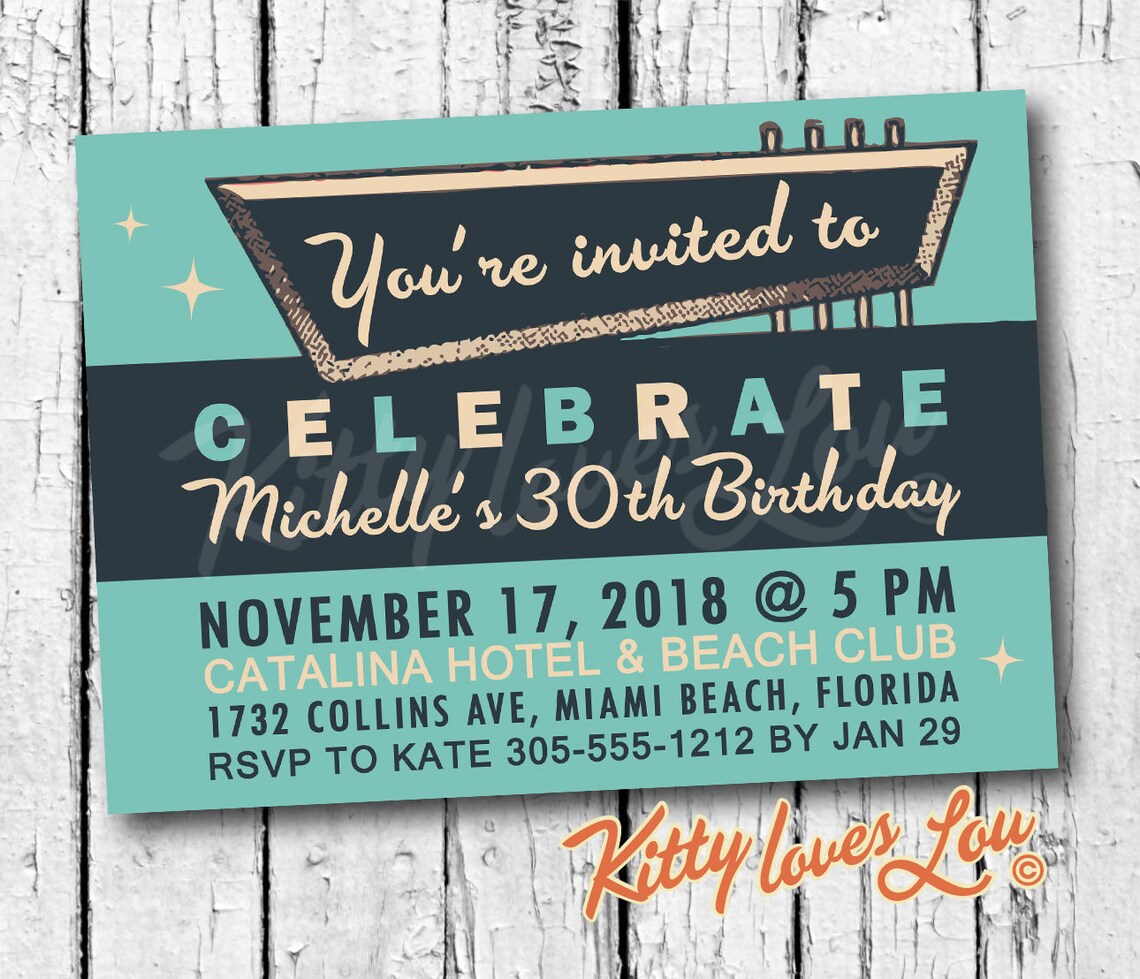 PRINTABLE Birthday Party Invitation Digital PDF Bridal Couples Shower ...