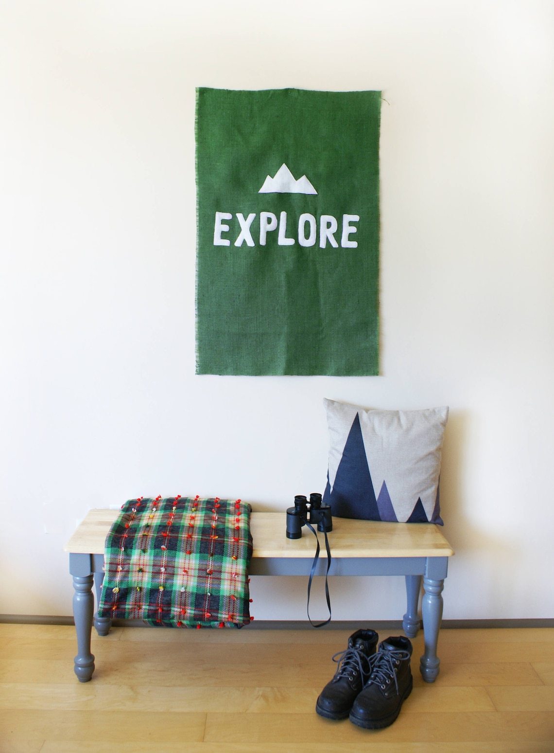 EXPLORE Wall Mural 24x38 Wanderlust Adventure Mountain | Etsy