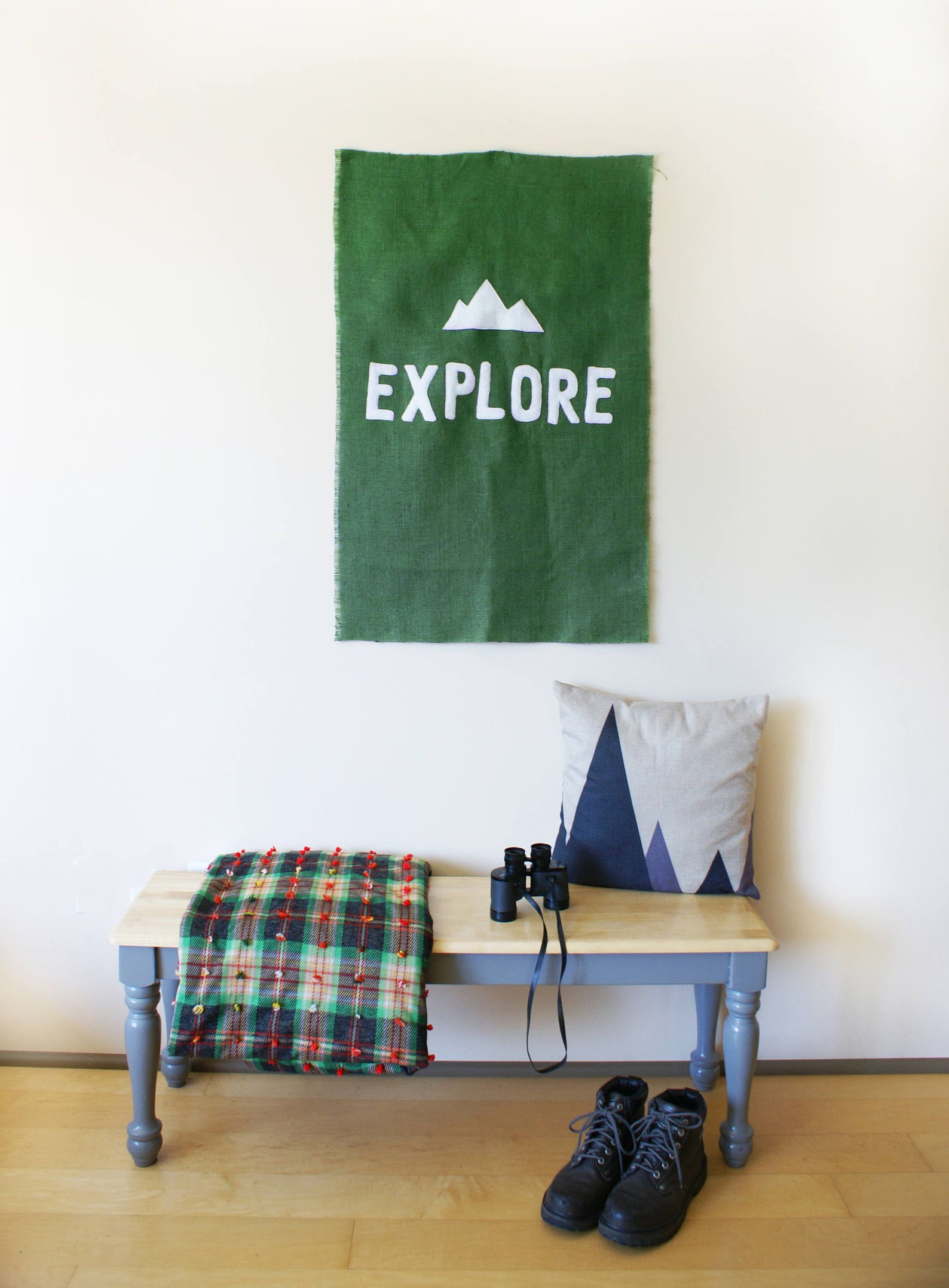 EXPLORE Wall Mural 24x38 Wanderlust Adventure Mountain | Etsy