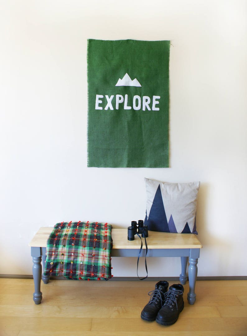 EXPLORE Wall Mural 24x38 Wanderlust Adventure Mountain - Etsy