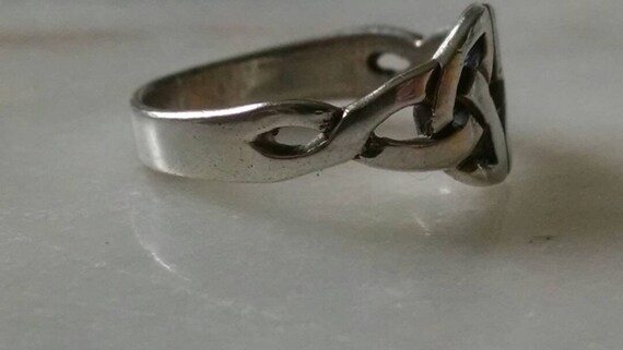 Beautiful double trinity knot Celtic ring in 925 ster… - Gem
