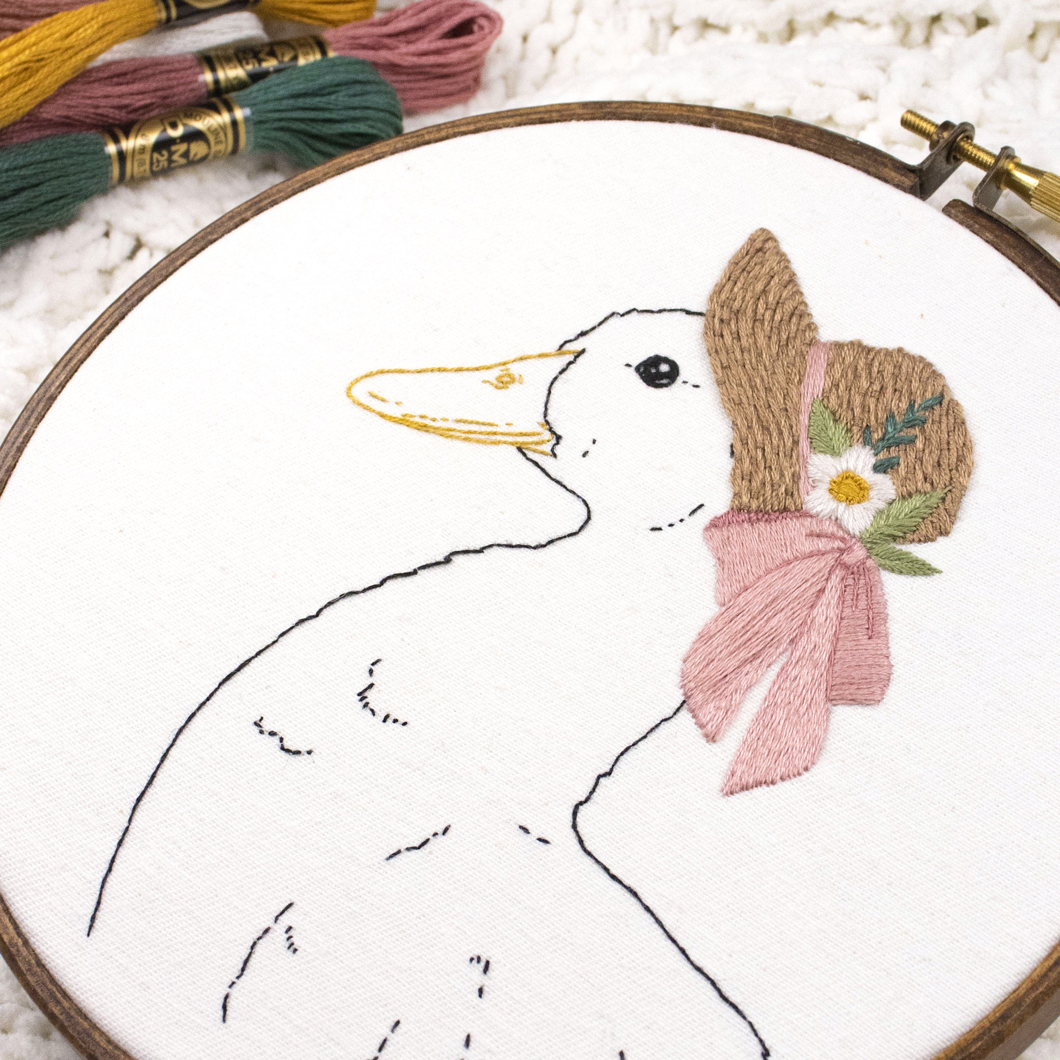 Darling Duck Embroidery Pattern - PDF Digital Download. Hand Embroidery ...