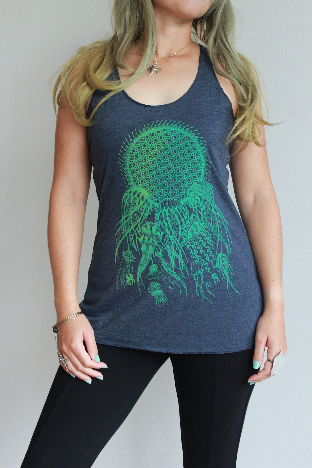 Flower of Life Jellyfish Tank Top Comfy Loose Fit Sacred - Etsy
