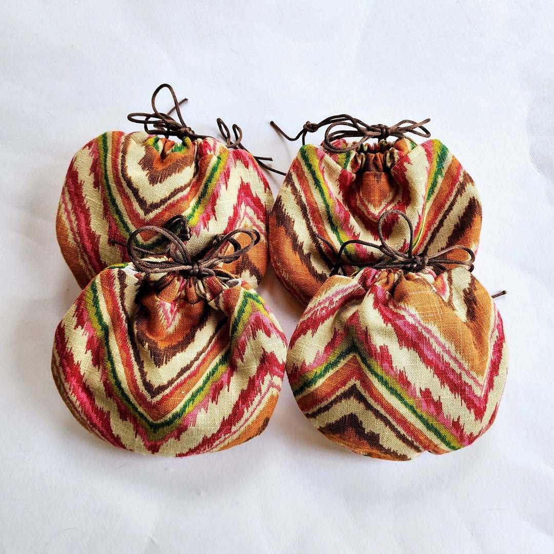 Small 6 Drawstring Pouch, Round Cinch Bag, Make-up Bag, Cosmetic Bag ...