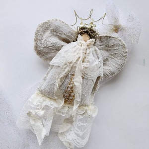 Angel, Vintage Inspired Angel Ornament, Guardian Angel, Shabby Style ...
