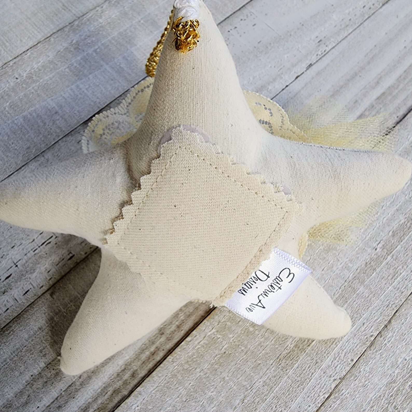 Handmade Christmas Star Ornament, Lace and Tulle Decor - Etsy
