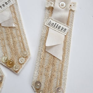 Bookmarks Handmade Shabby Burlap and Lace Bookmarks Journal - Etsy