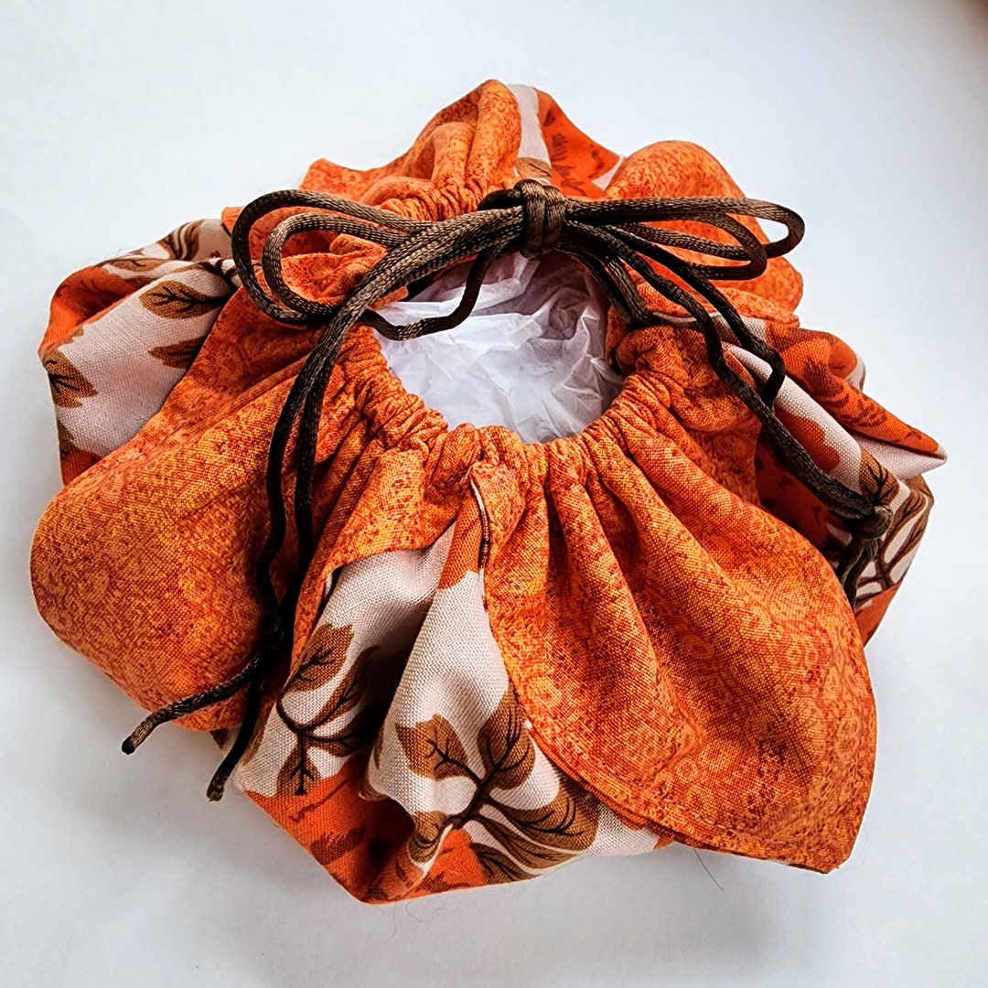 Drawstring Bag, Origami Petal Pouch, Fabric Giftbag, Jewelry and ...