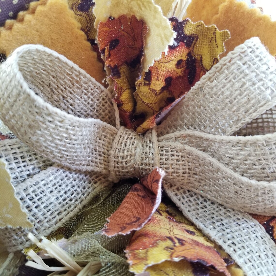 Fall Wreath Fall Heart Rag Wreath Indoor Fall Rag Wreath | Etsy