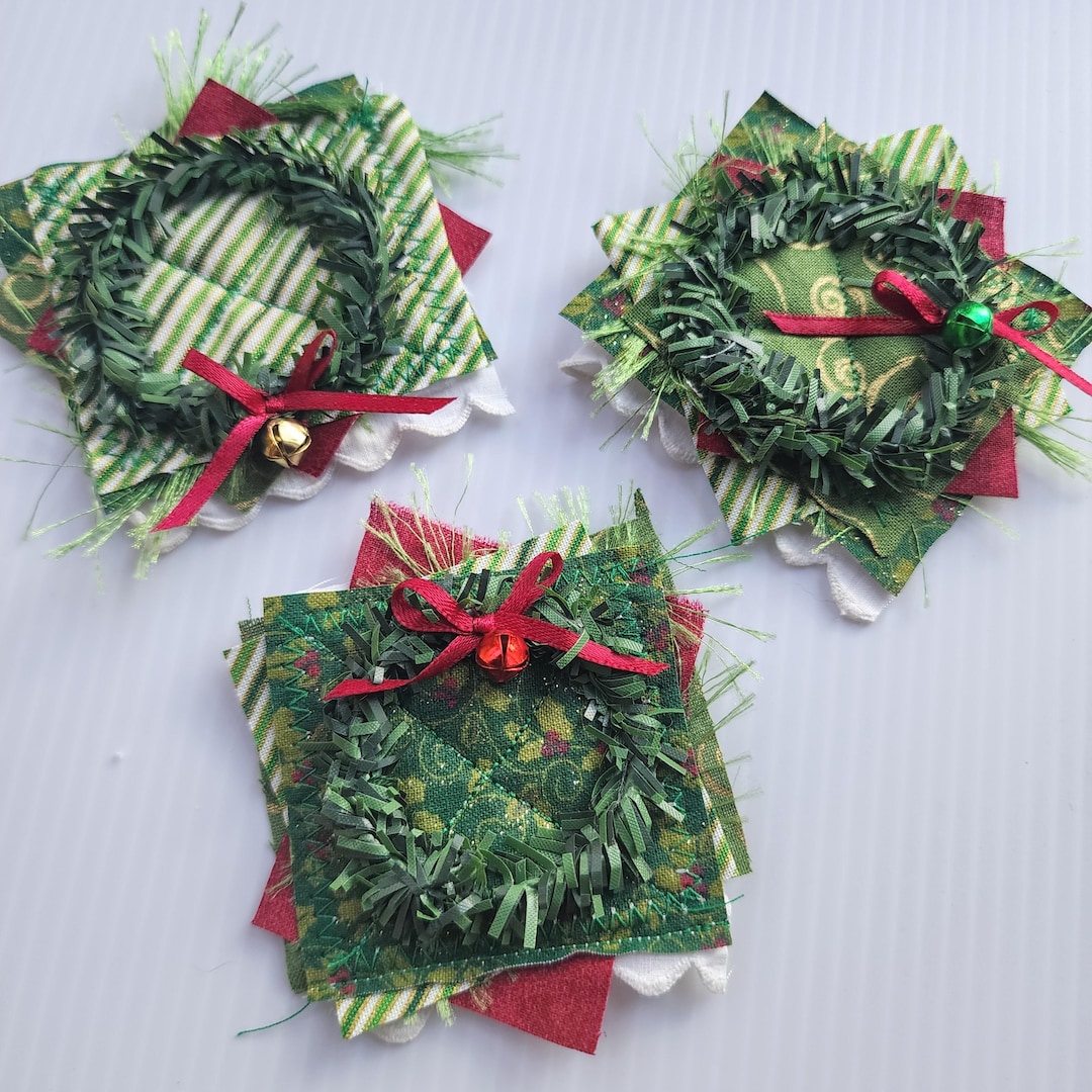 Christmas Wreath Snippet Clusters: Holiday Junk Journal Embellishments ...