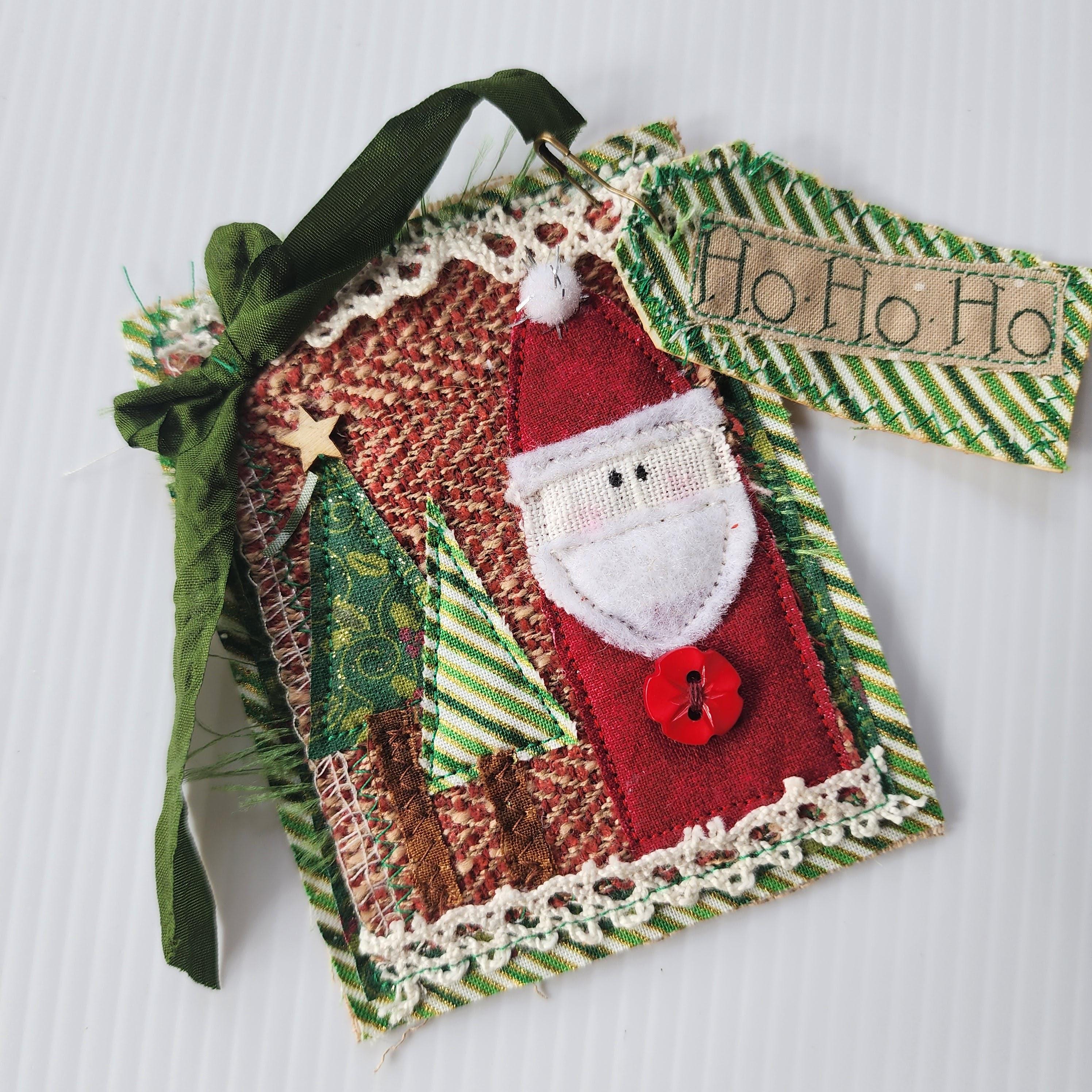 Christmas Snippet Art Clusters, Santa Junk Journal Ephemera, Red and ...