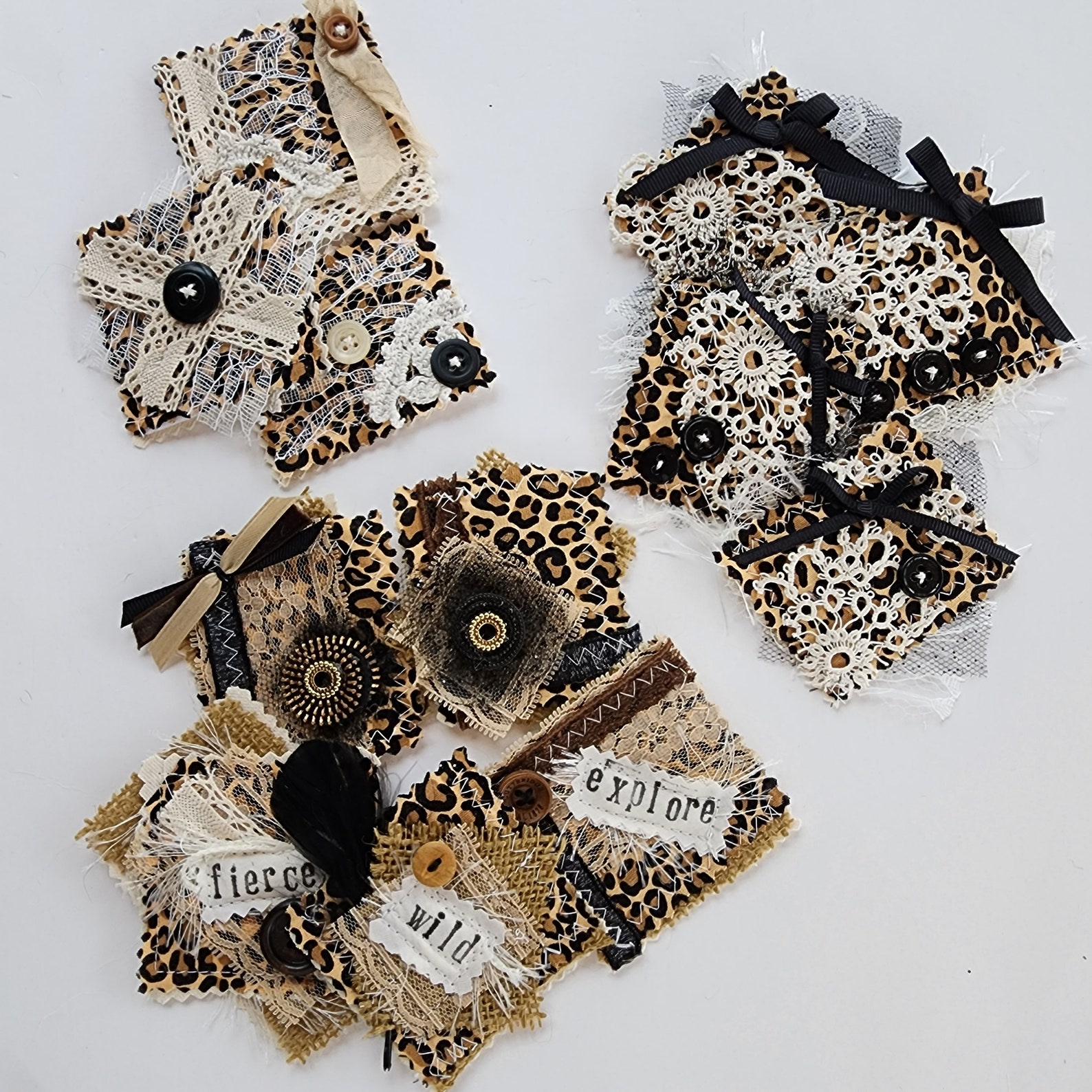 Cheetah Print Snippet Cluster Sets Animal Print Ephemera - Etsy