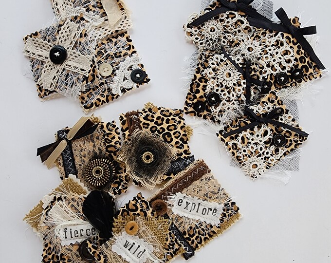 Large Neutral Fabric Cluster and Coordinating Clusters, 4-piece Fabric ...