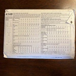 Simplicity 4149 Easy Spring Wardrobe Capsule Sewing Pattern - Etsy