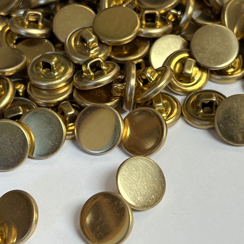 Solid Brass Buttons - Etsy