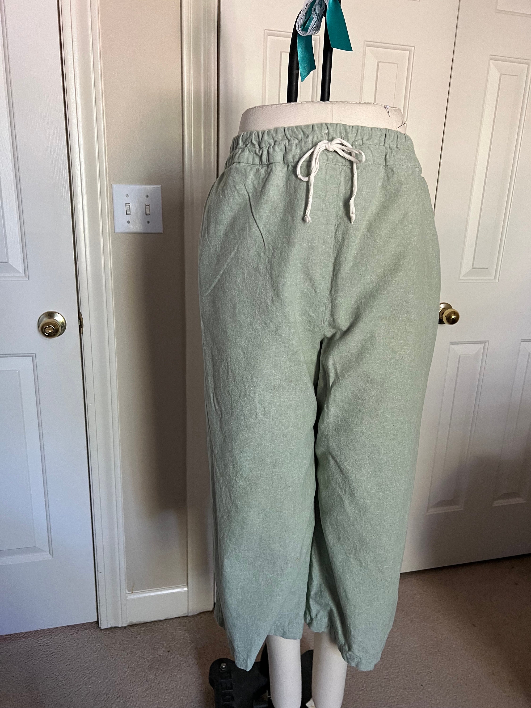 Joleene Yoga Waistband Linen PDF Pant Sewing Pattern - Etsy