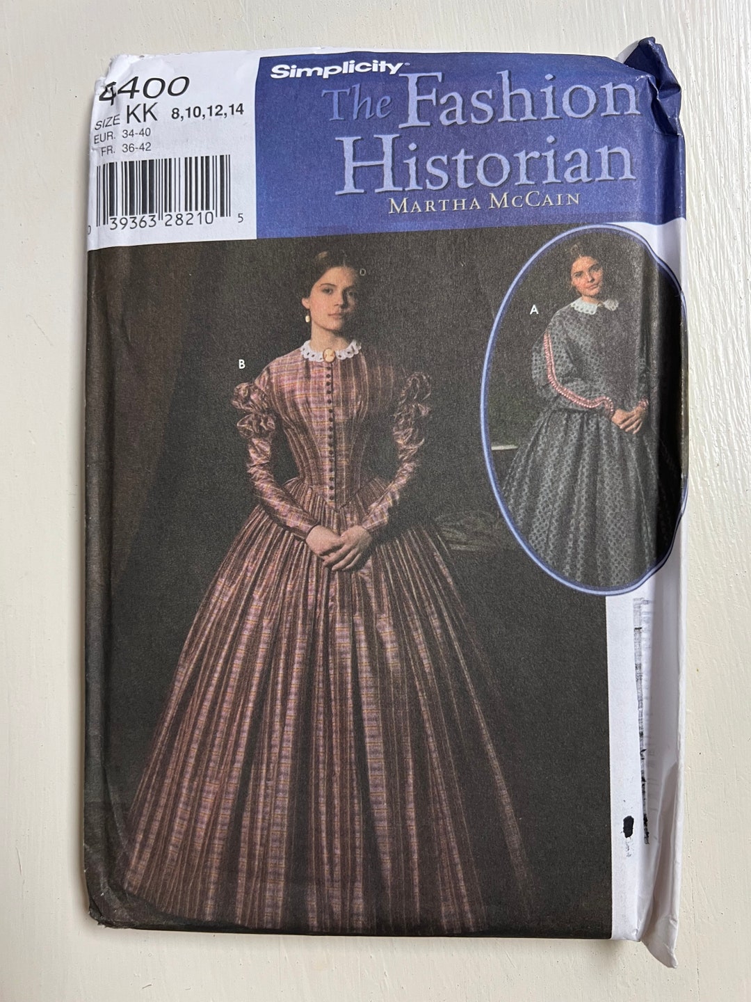 Simplicity 4400 Plaid Civil War Costume Dress Sewing Pattern - Etsy