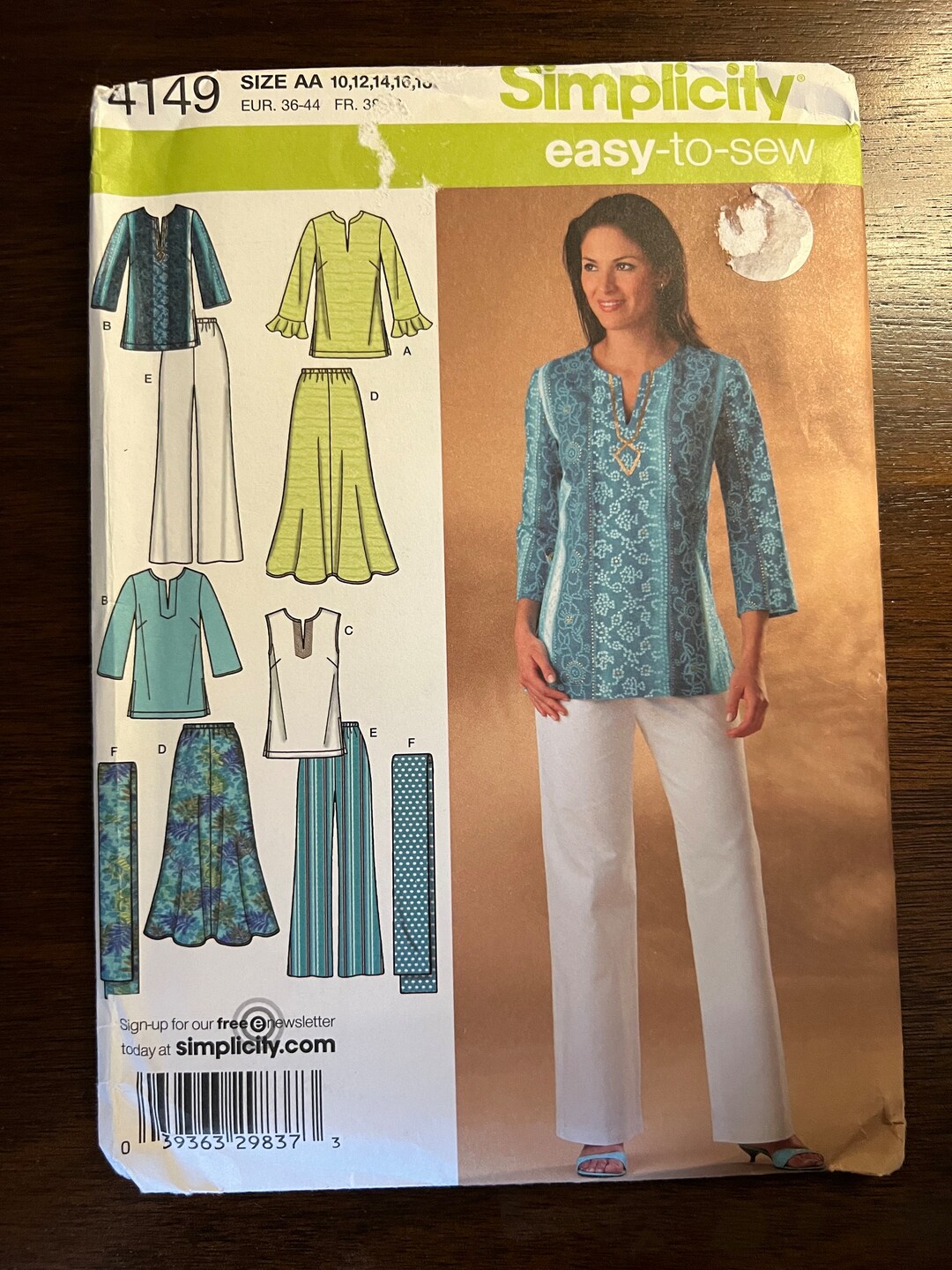 Simplicity 4149 Easy Spring Wardrobe Capsule Sewing Pattern - Etsy