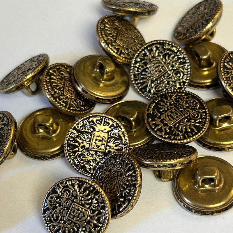 Brass Shank Button - Etsy