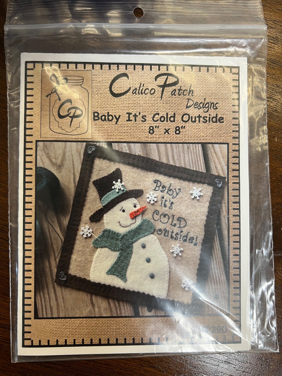 Calico Patch Designs Quilted Baby It's Cold Outside Coaster Sewing ...