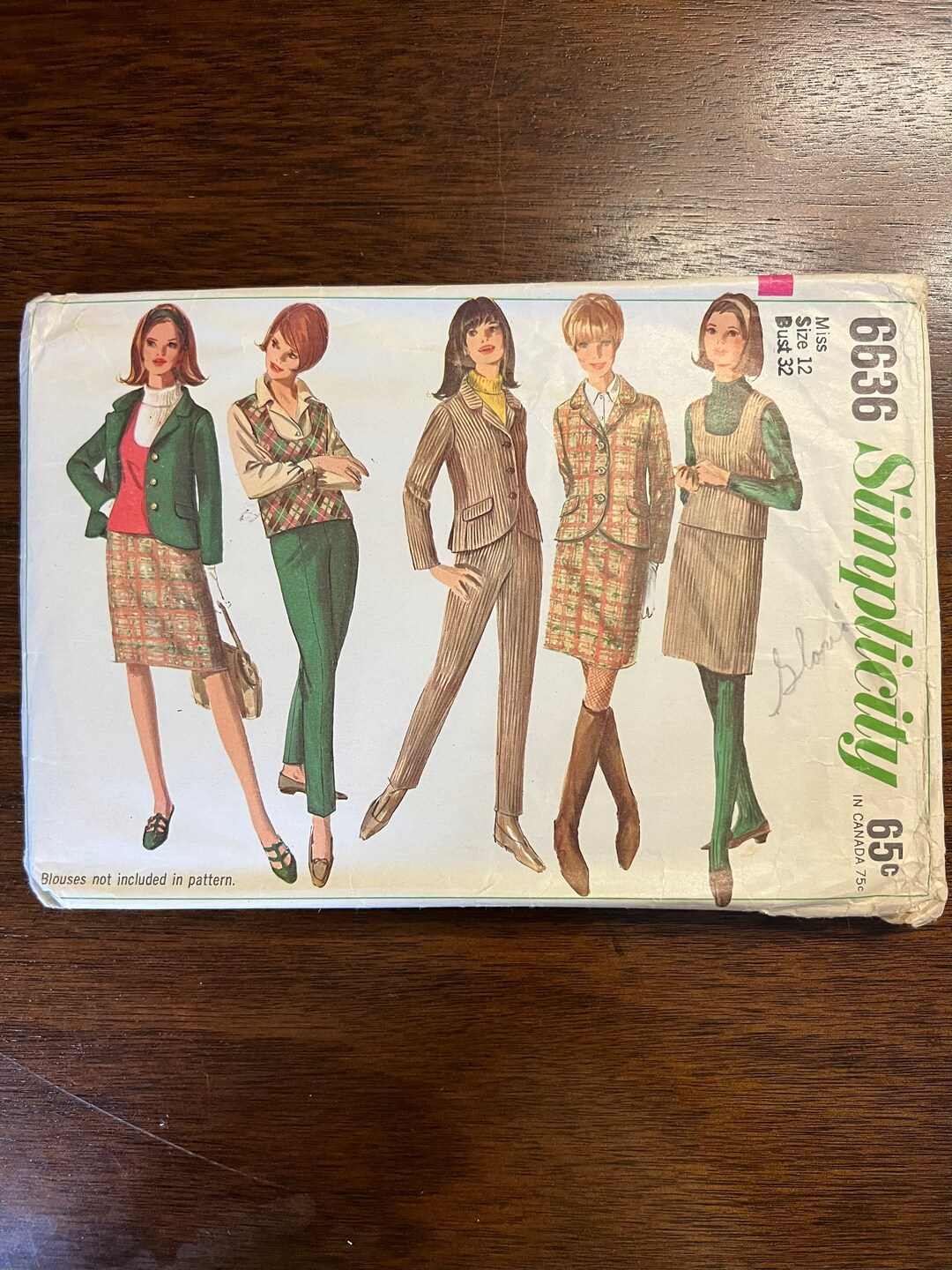Simplicity 6636 Vintage Wardrobe Separates Sewing Pattern, 1960's - Etsy