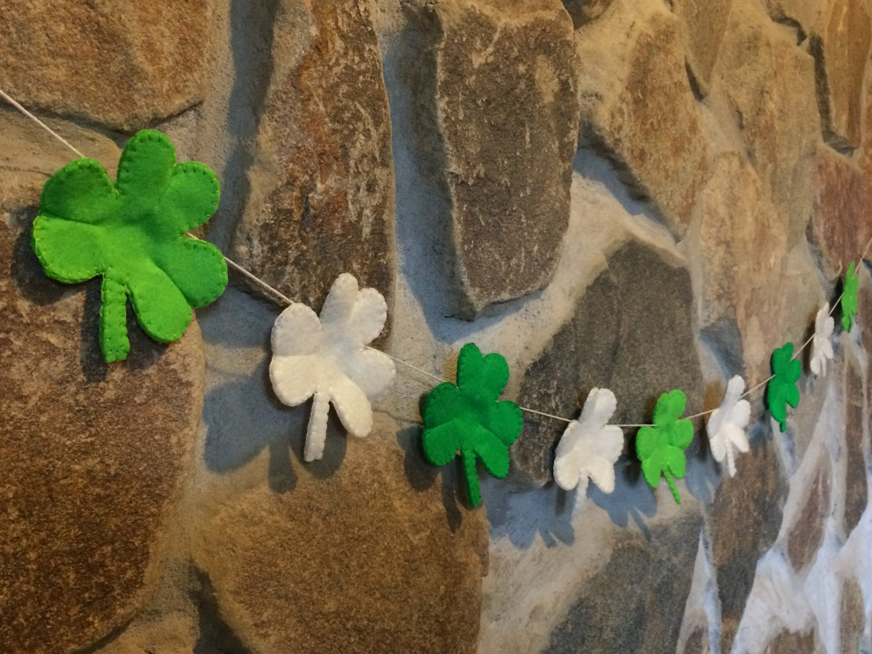 Felt Shamrock PATTERN - St Patrick’s Day Garland, Decorations ...