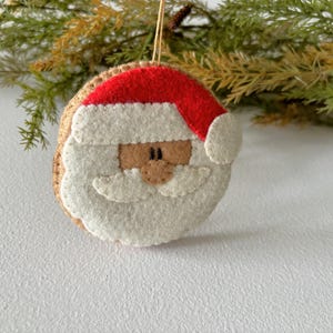 PDF Santa Clause Felt Ornament PATTERN Christmas Cookie for Hand Sewing ...