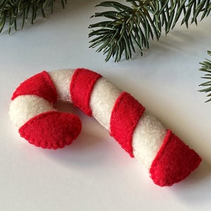Pattern Candy Cane Felt Ornament Pdf for Hand Sewing Christmas ...