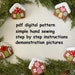 PATTERN Felt Gingerbread House Christmas Ornament Decoration, Pdf for ...