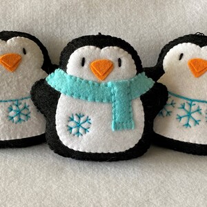 Penguin Ornament PATTERN Felt Christmas Decorations, Pdf for Hand ...