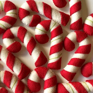 Pattern Candy Cane Felt Ornament Pdf for Hand Sewing Christmas ...