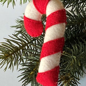 Pattern Candy Cane Felt Ornament Pdf for Hand Sewing Christmas ...