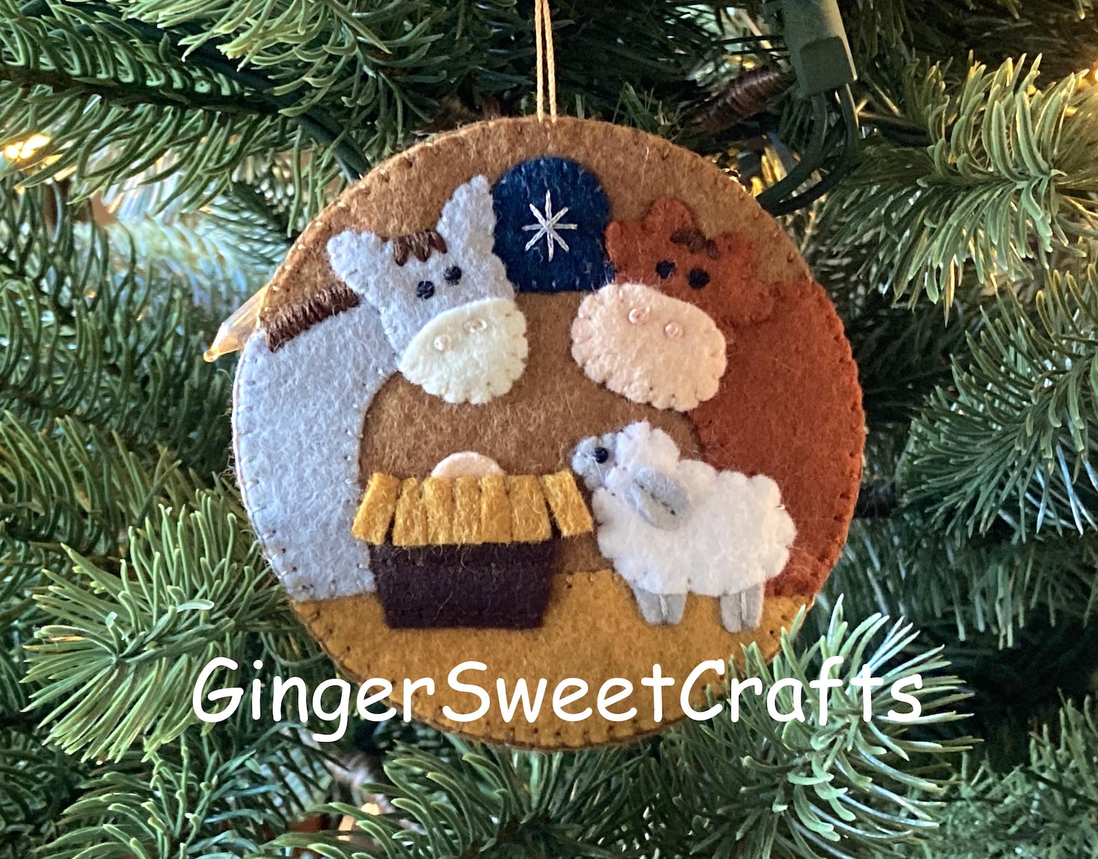 PATTERN Nativity Scene Felt Christmas Ornaments Pdf Bundle- Hand Sewing ...