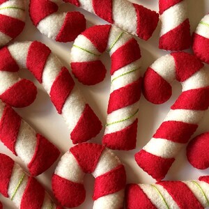 Pattern Candy Cane Felt Ornament Pdf for Hand Sewing Christmas ...