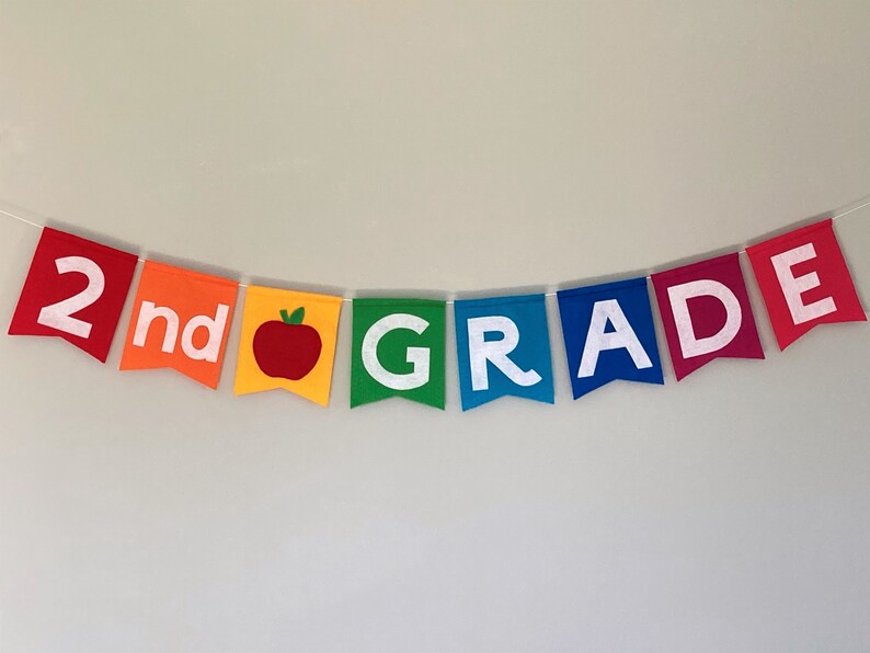 Grade Banner 1st 2nd 3rd 4th 5th Back to School Classroom - Etsy