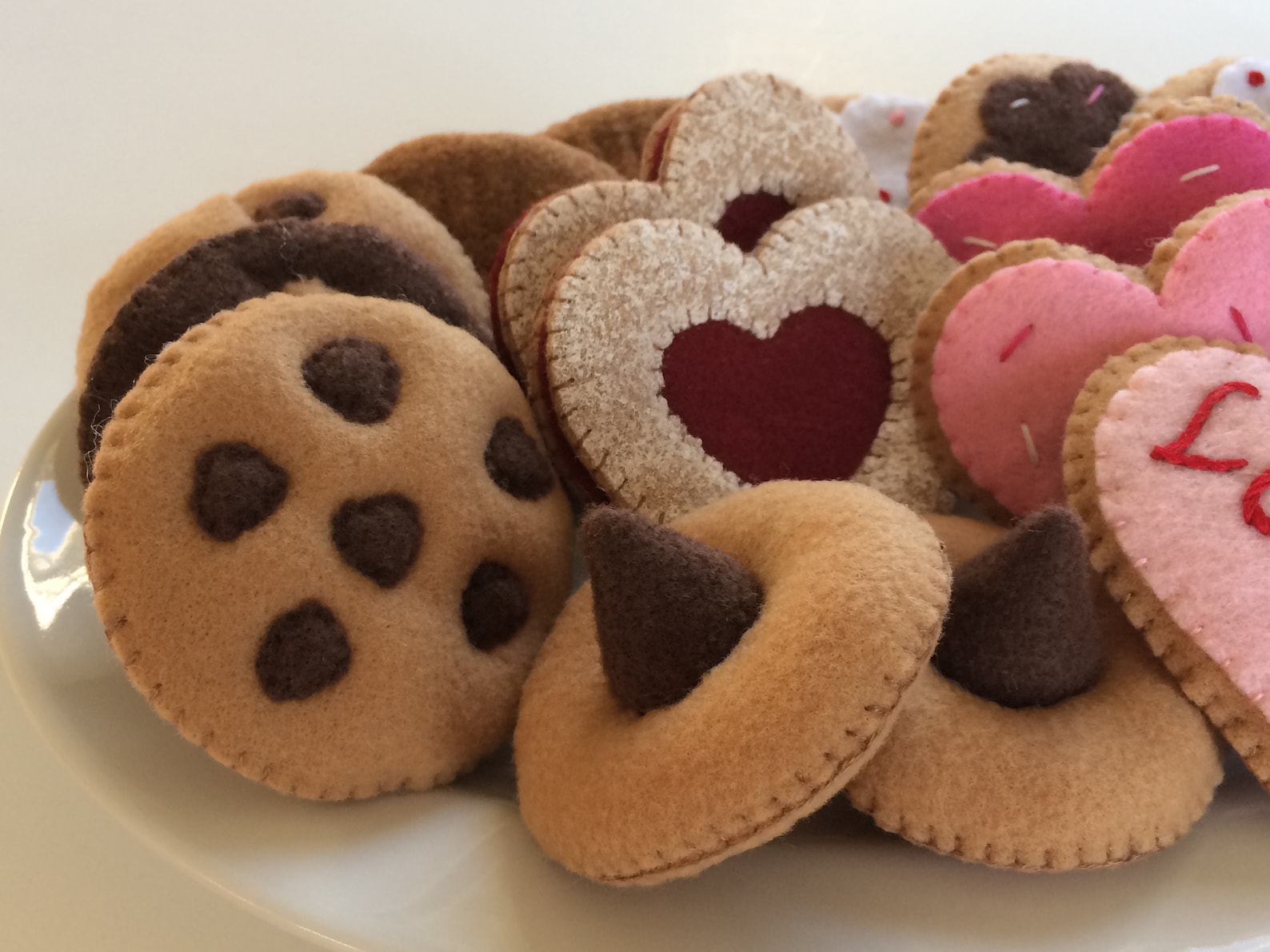 PDF Felt Cookies Sewing Pattern Valentine Ornaments | Etsy