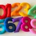 Pattern Felt Numbers for Hand Sewing, Soft Stuffed Learning Numbers Pdf ...