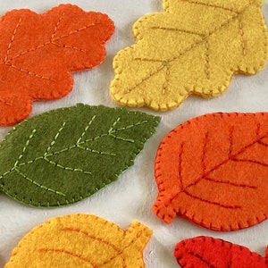 Felt Leaf Pattern for Hand Sewing Garland, Fall Decorating, Autumn ...