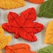Felt Leaf Pattern for Hand Sewing Garland, Fall Decorating, Autumn ...