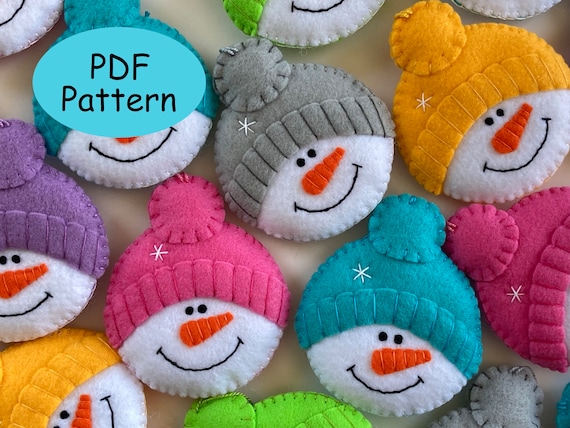 Felt Snowman Pattern