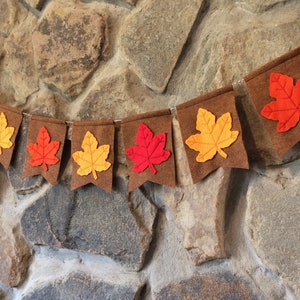 Felt Leaf Pattern for Hand Sewing Garland, Fall Decorating, Autumn ...