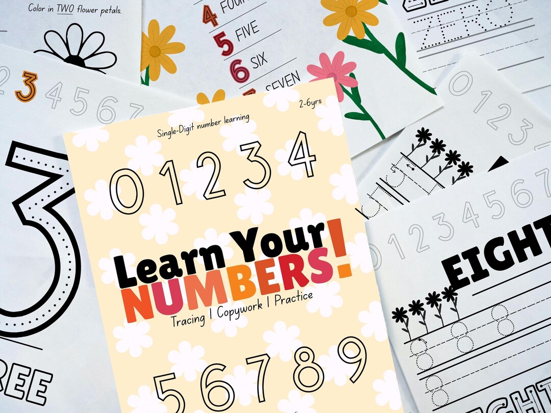 Printable Number Practice Worksheets 0–9 | Preschool Math, Tracing ...
