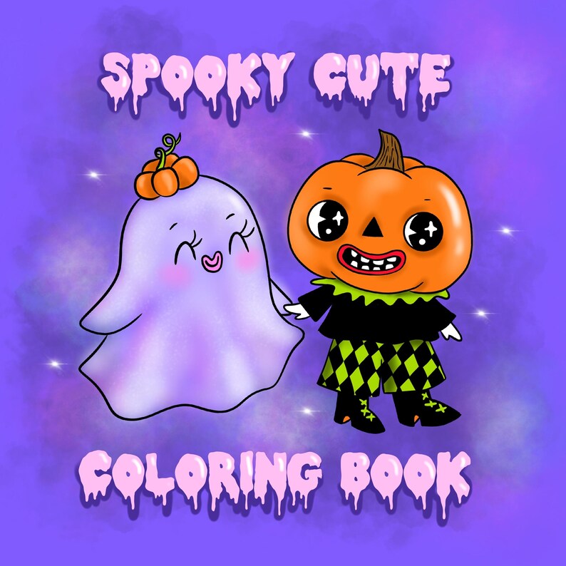 Spooky Cute Halloween Coloring Sheets Instant Downloads - Etsy